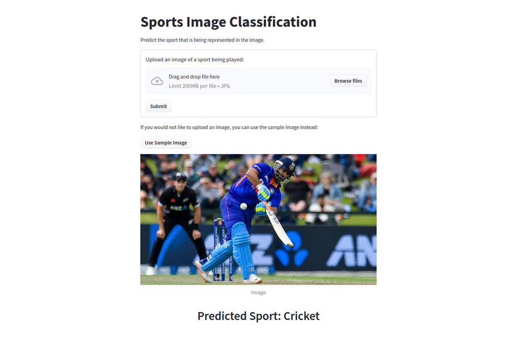 Sports Image Classification